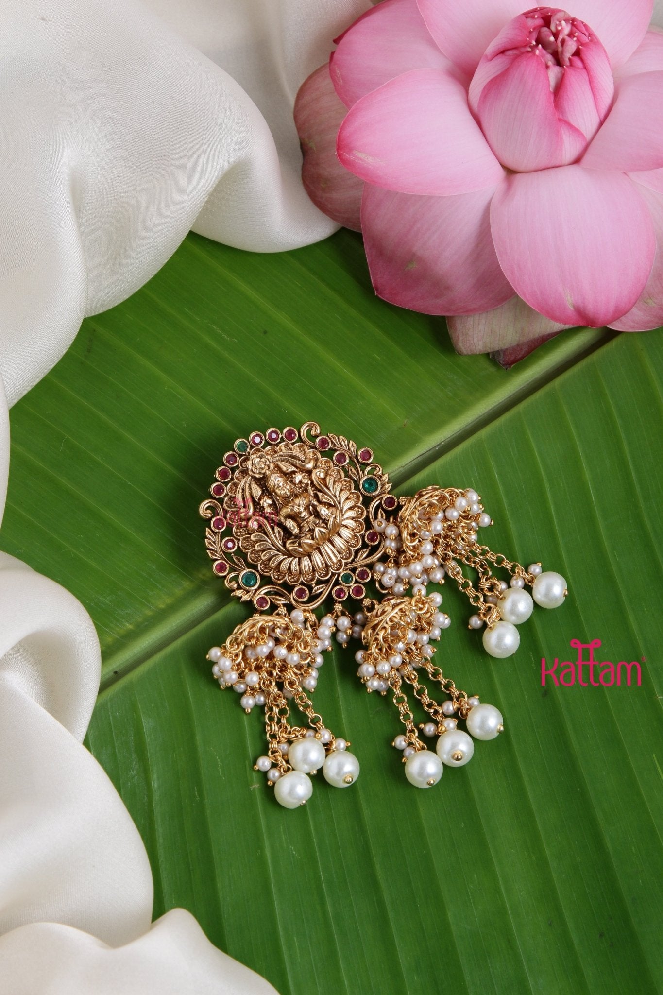 Goddess Trple Jhumka Bun Billai - Design 26 - Kattam