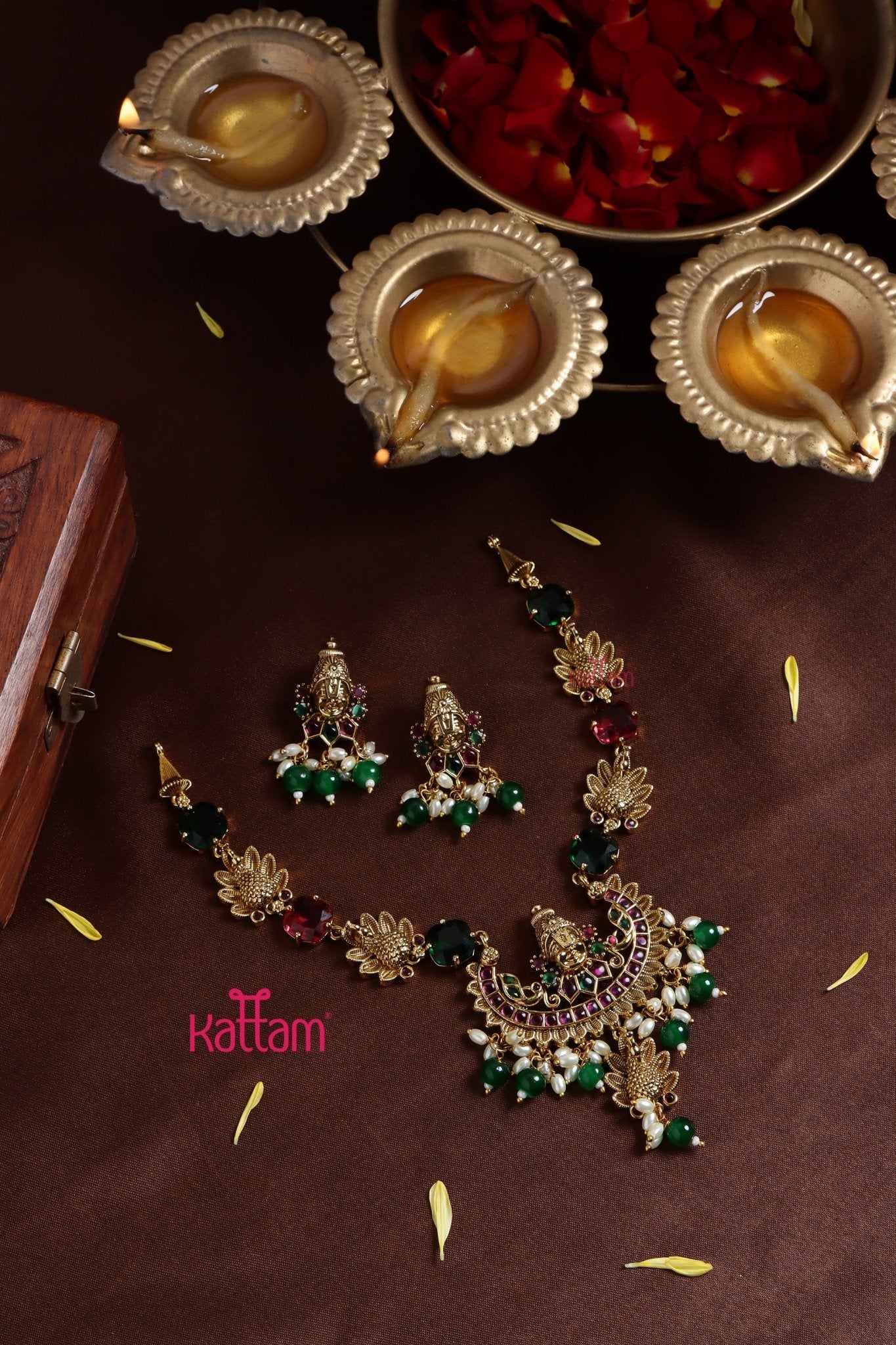 Lord Balaji Dollar Necklace - Kattam
