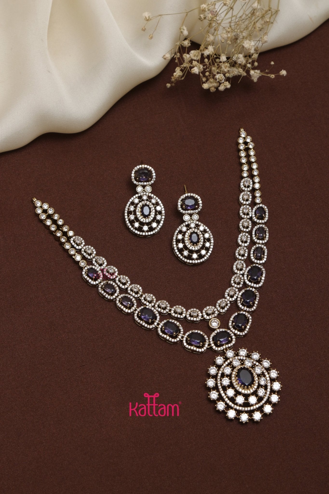 Monolisa - AD Layered Purple Necklace - Kattam