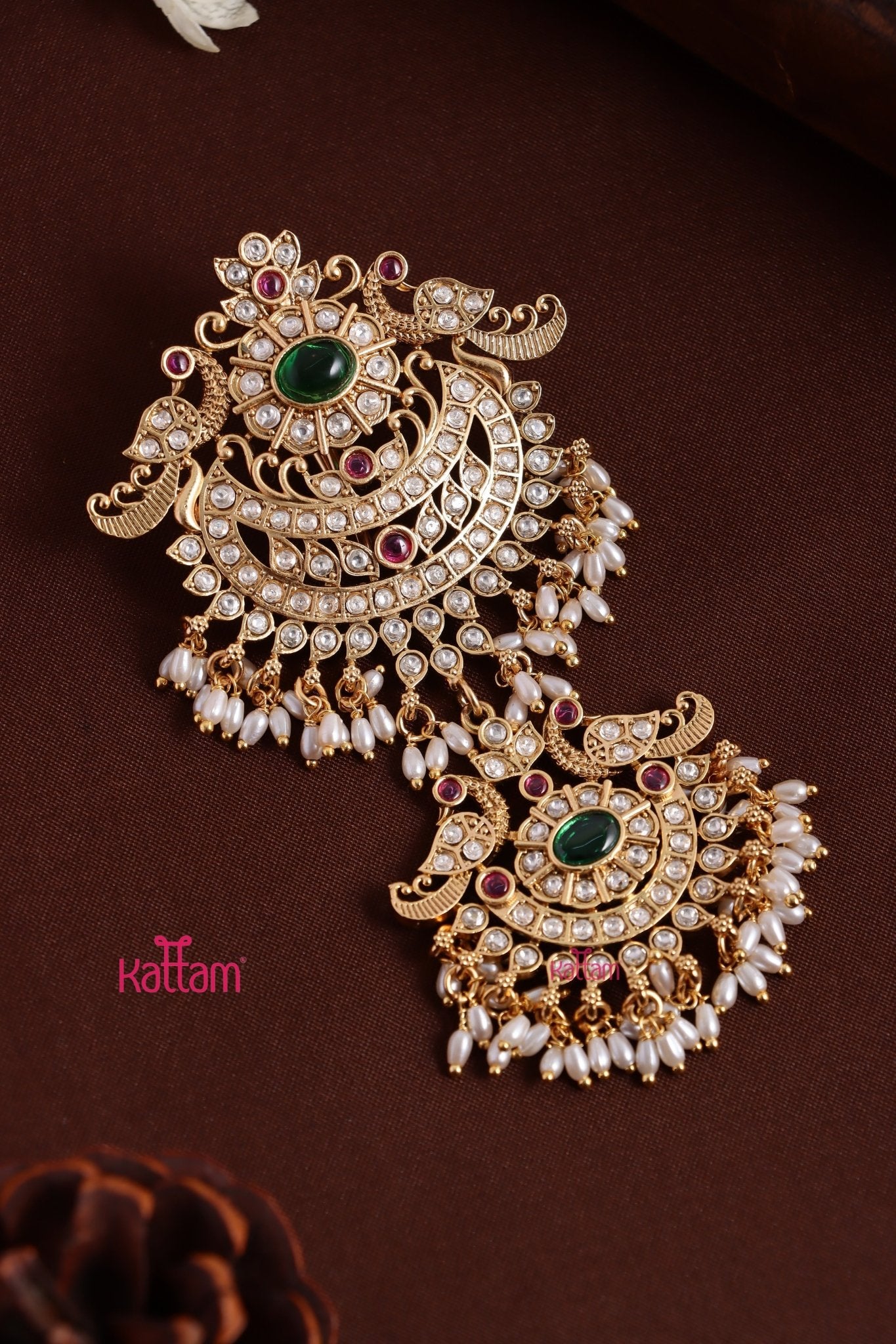 Multistone Peacock Pearl Choti - Design 13 – Kattam