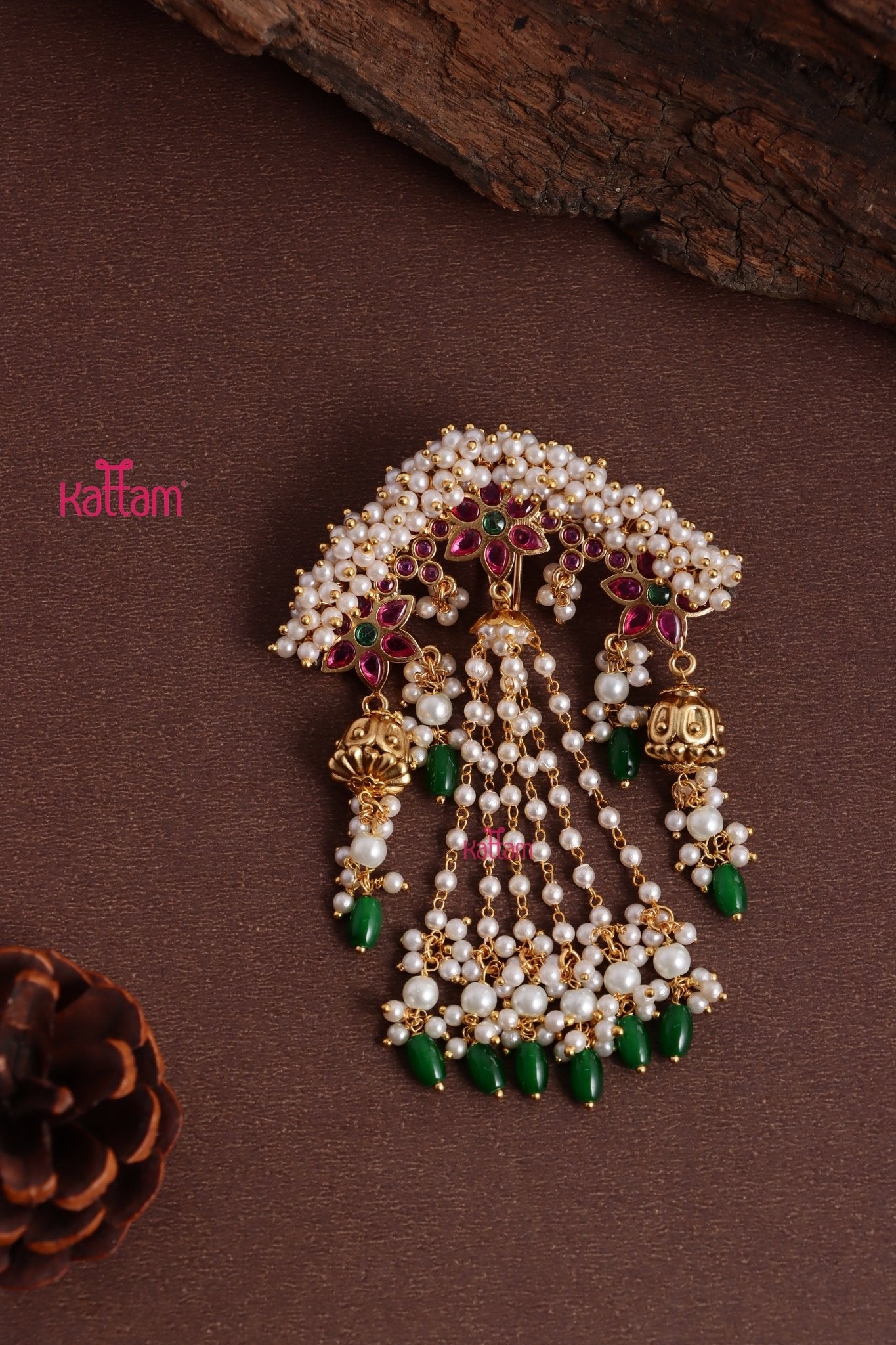 Pearl Layered Drop Choti - Design 27 – Kattam