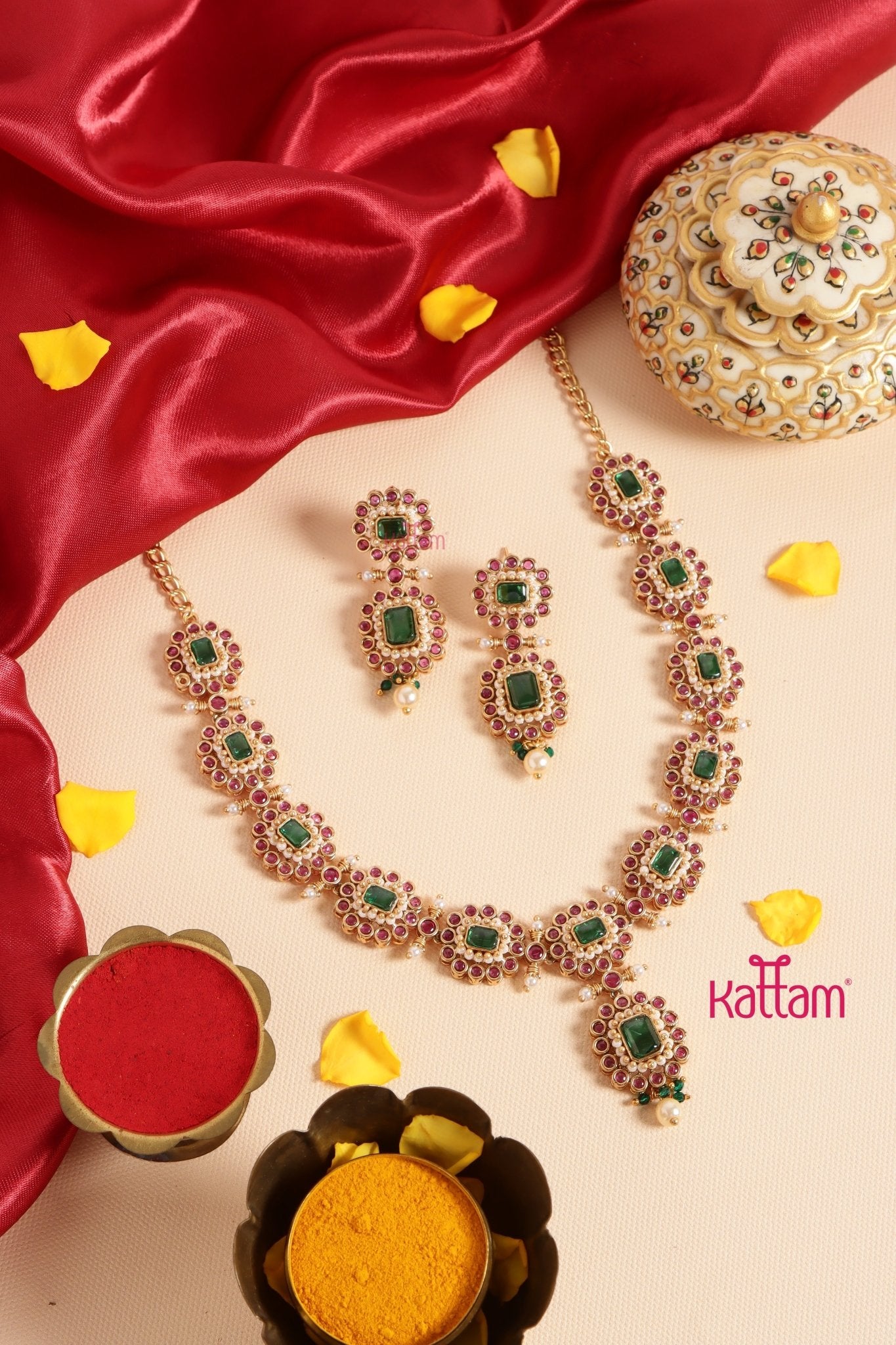 Rithya Designer Necklace - Kattam